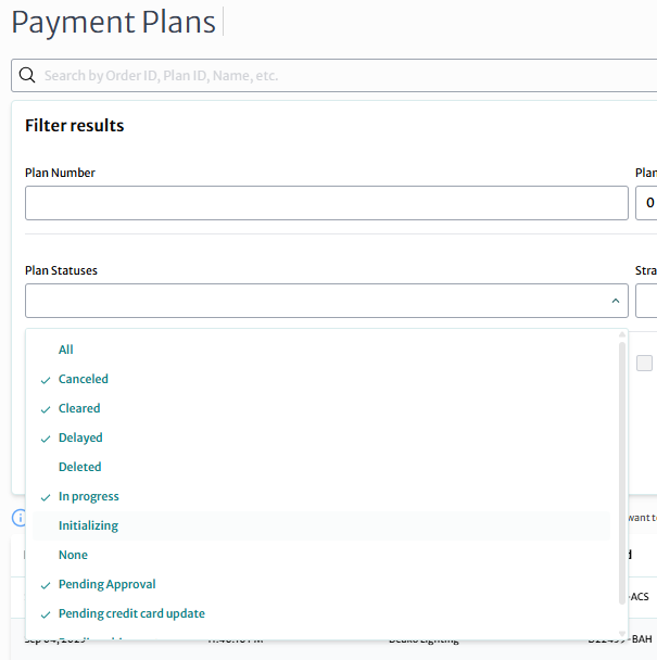 Plan Statuses and What They Mean – Splitit